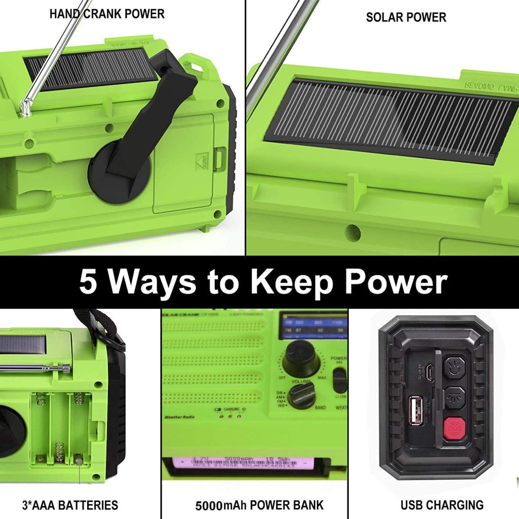Solar Hand Crank Emergency Portable Radio | Get The Deals And Steals ...